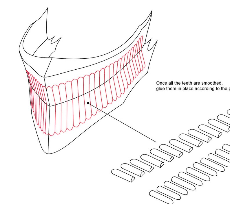 Dandadan Okarun Turbo Granny Mask EVA Foam Template & Pattern - Digital ...