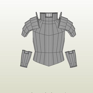 Delicious in Dungeon Laios Touden Armor Template Pepakura File/eva Foam ...