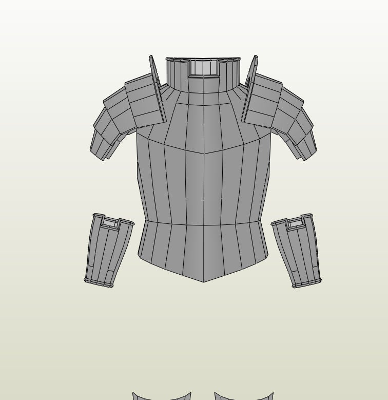 Delicious in Dungeon Laios Touden Armor Template Pepakura File/eva Foam ...