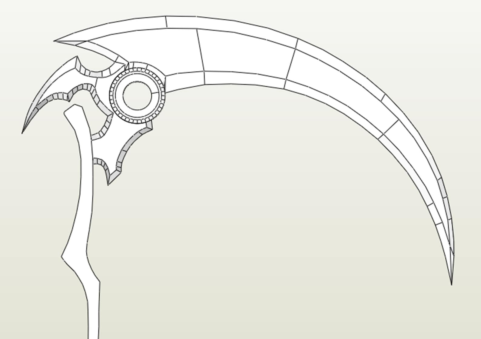 Vtuber Hololive EN Mori Calliope Weapon Pdo/pepakura File - Etsy