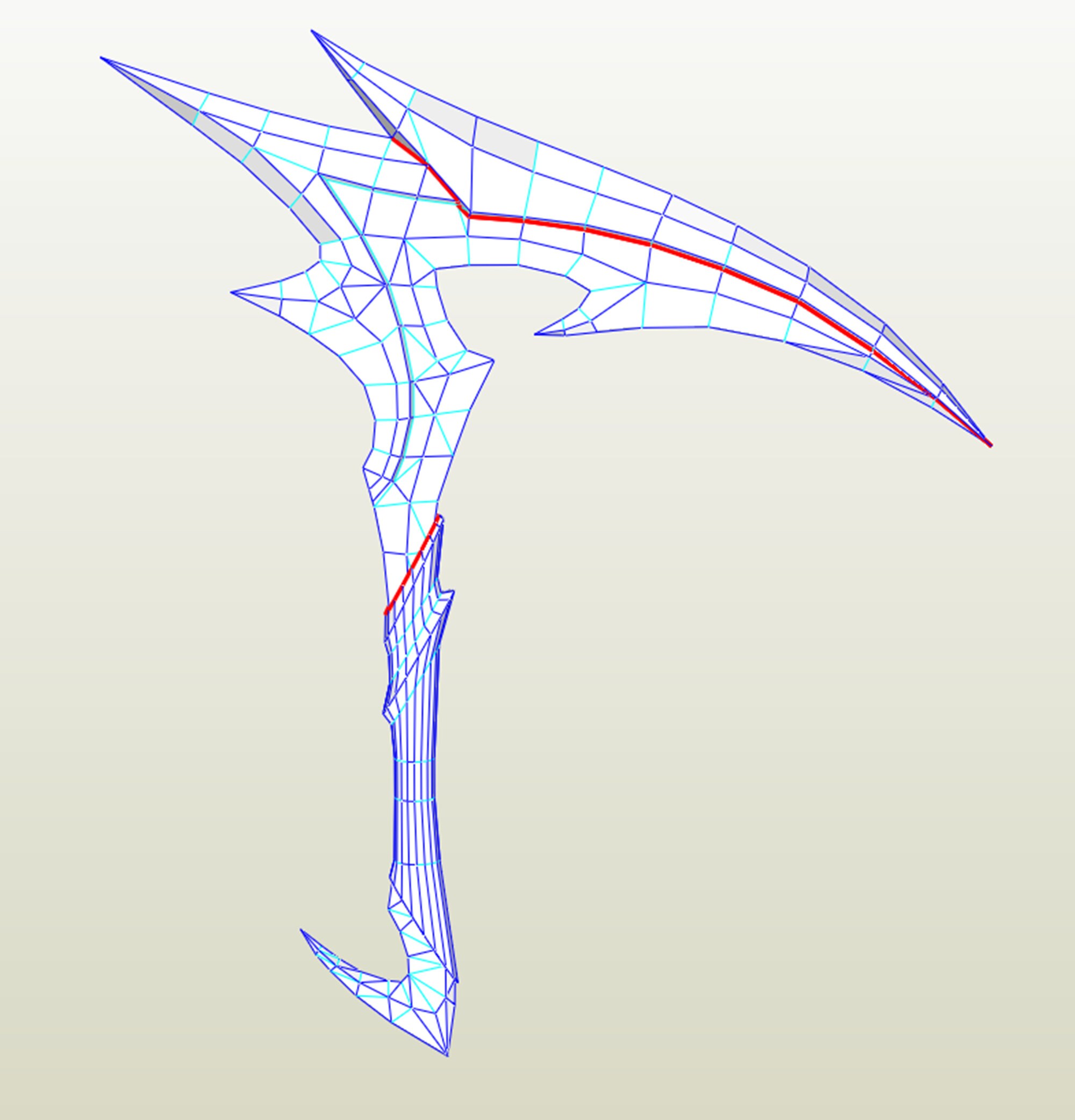 League of Legends K/DA Akali Cosplay Weapon Pepakura File the Baddest ...