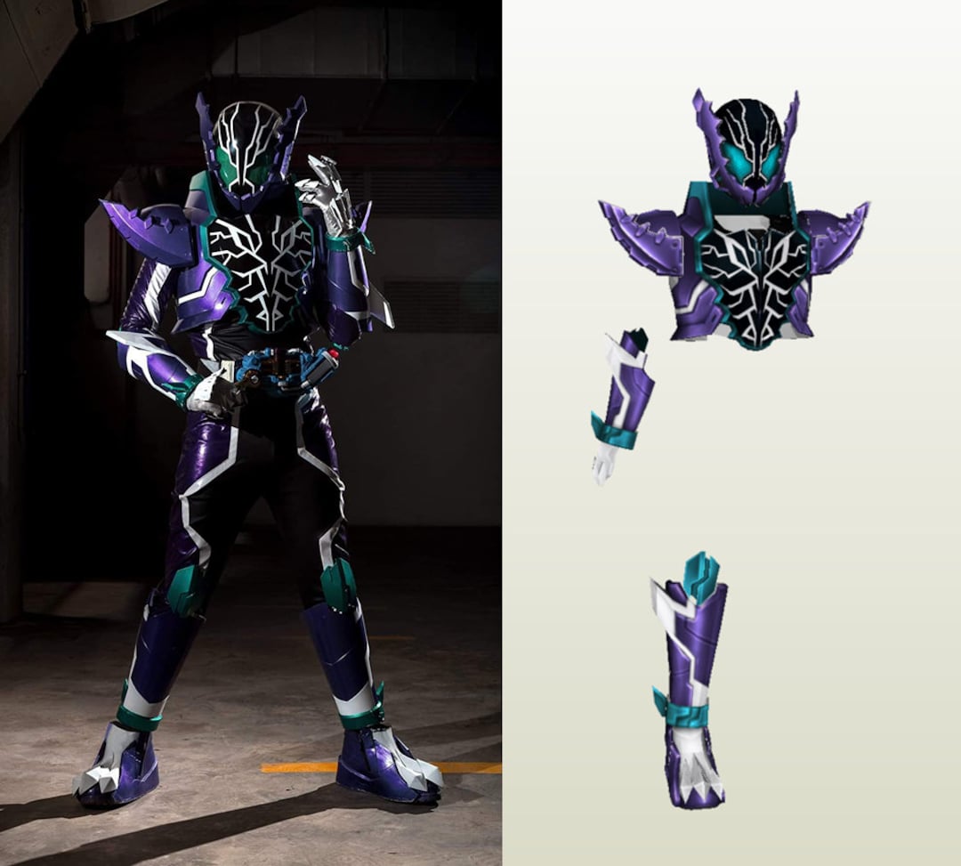 Kamen Rider Rogue Cosplay Armor Pepakura File/pdo - Etsy