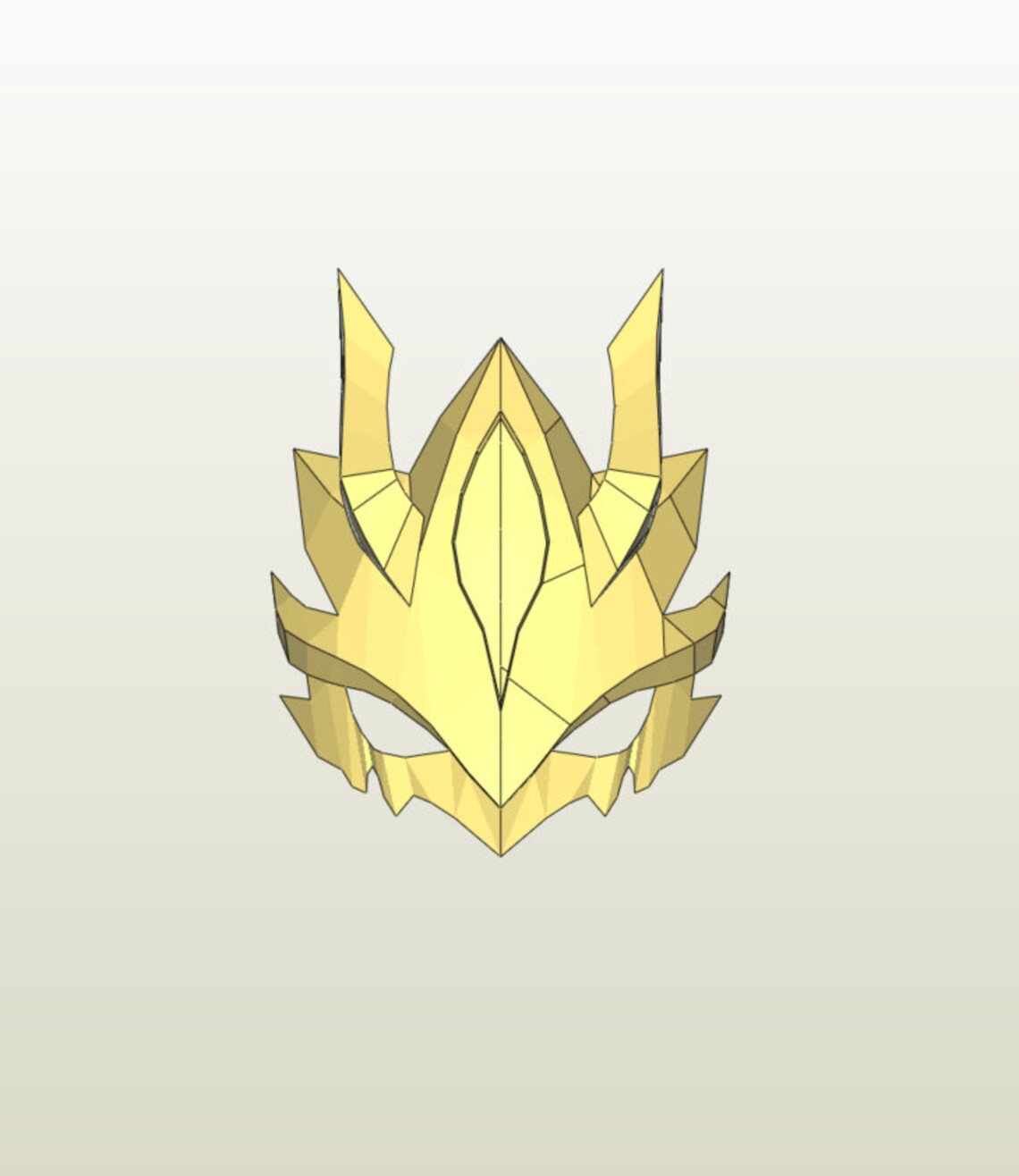FGO Prince of Lanling Mask Pepakura File/pdo - Etsy