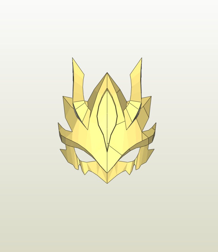 FGO Prince of Lanling Mask Pepakura File/pdo - Etsy