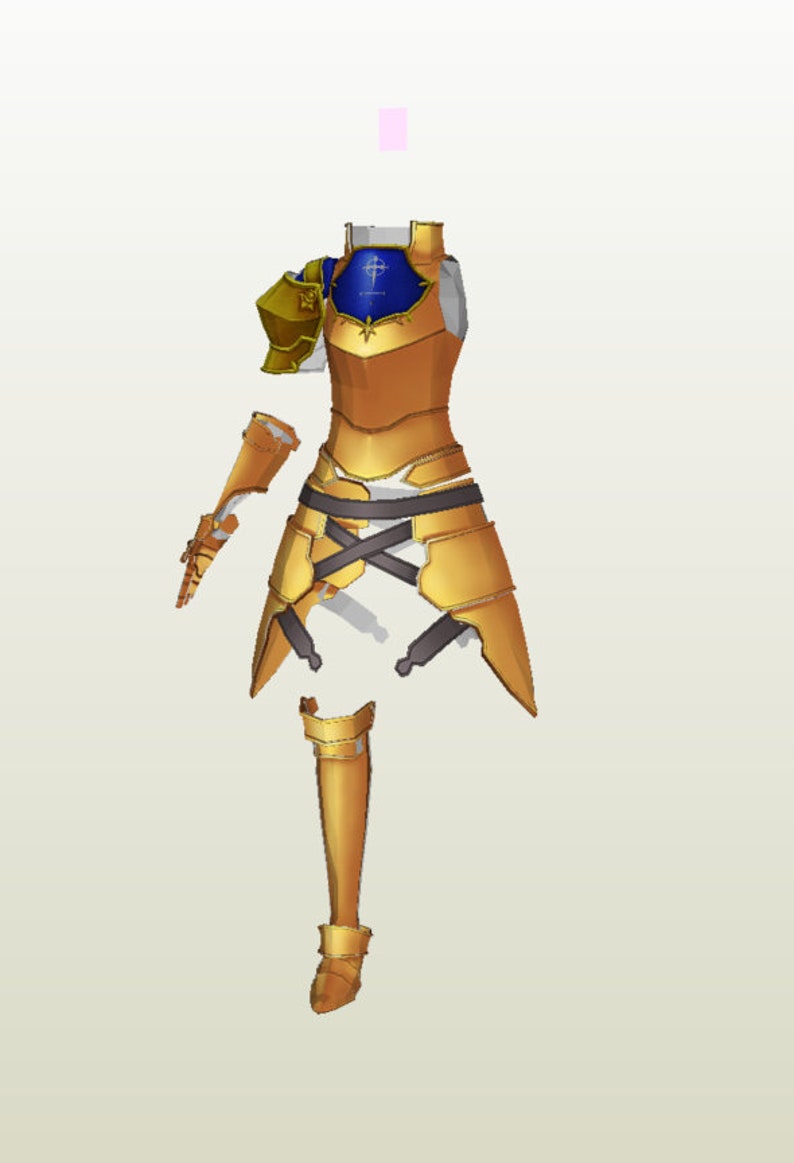 SAO Sword Art Online Alice Zuberg Cosplay Armor Pepakura File/pdo - Etsy
