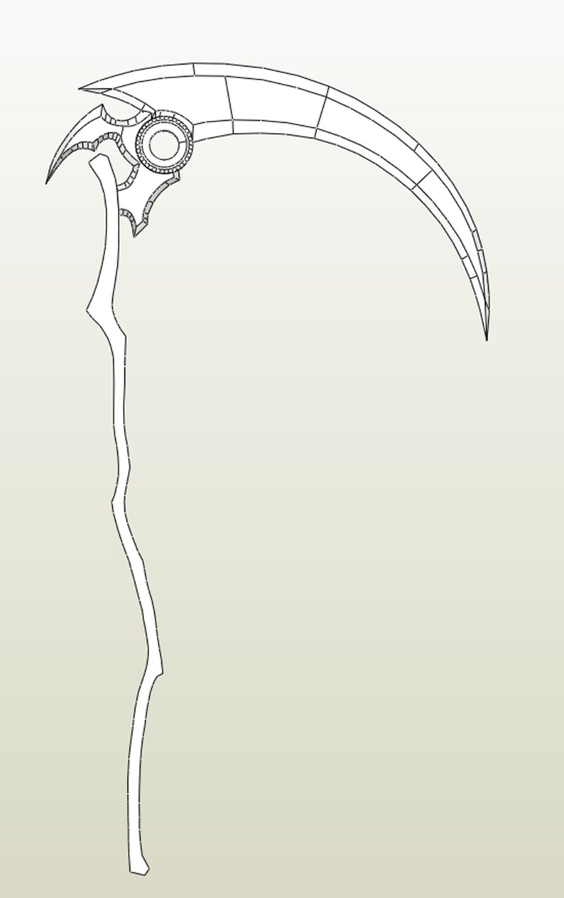 Vtuber Hololive EN Mori Calliope Weapon Pdo/pepakura File - Etsy