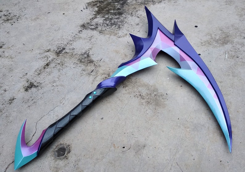 League of Legends K/DA Akali Cosplay Weapon Pepakura File the Baddest ...