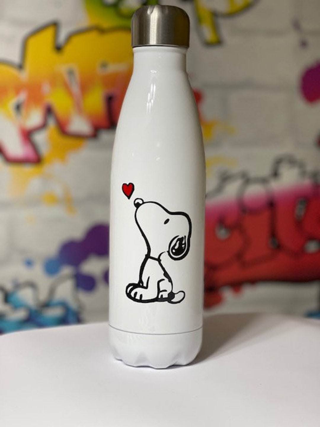 Snoopy Character Water Bottle - Stainless Steel Water Bottle Gloss ...