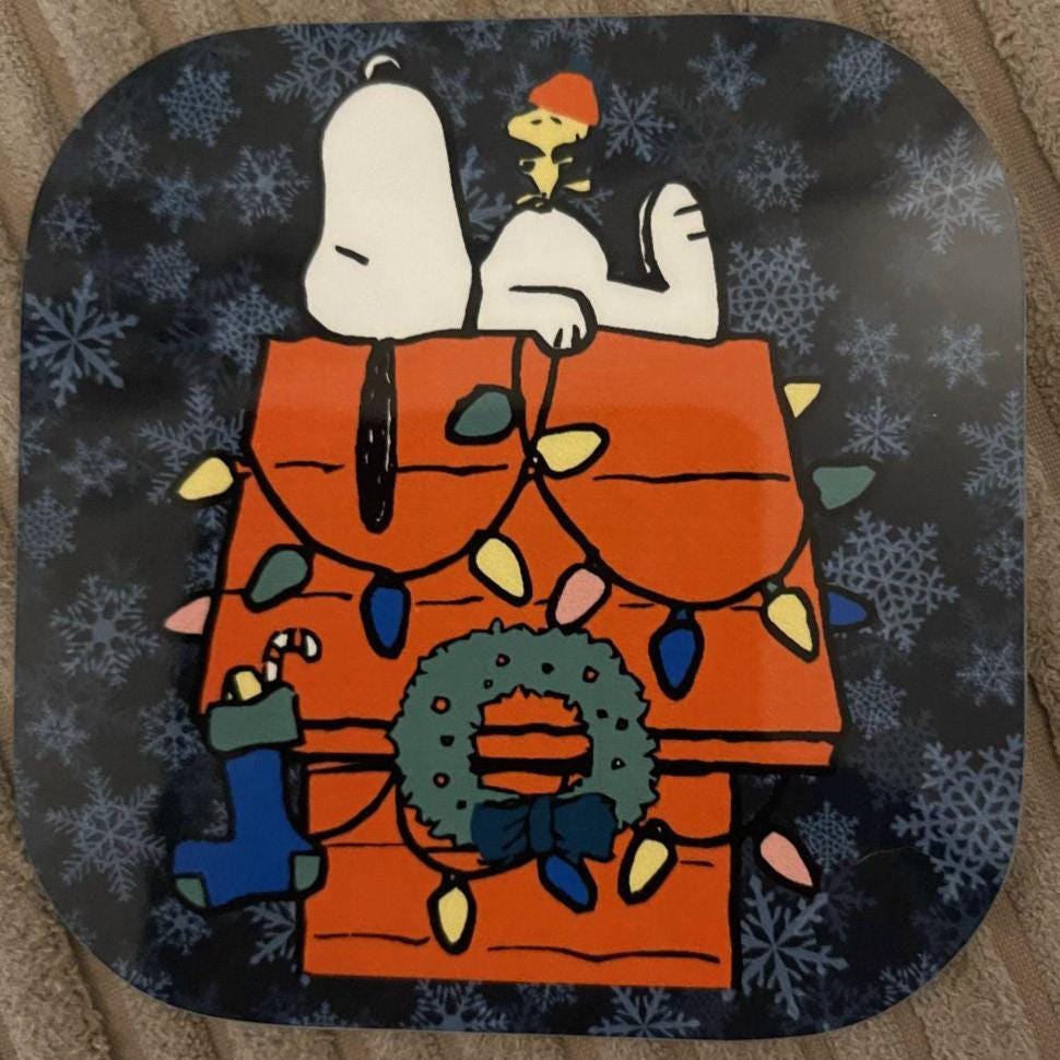 Snoopy Christmas Coasters/peanuts/woodstock - Etsy UK