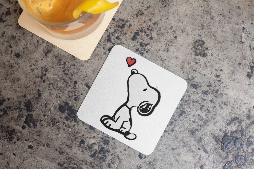 Snoopy Coaster - Etsy
