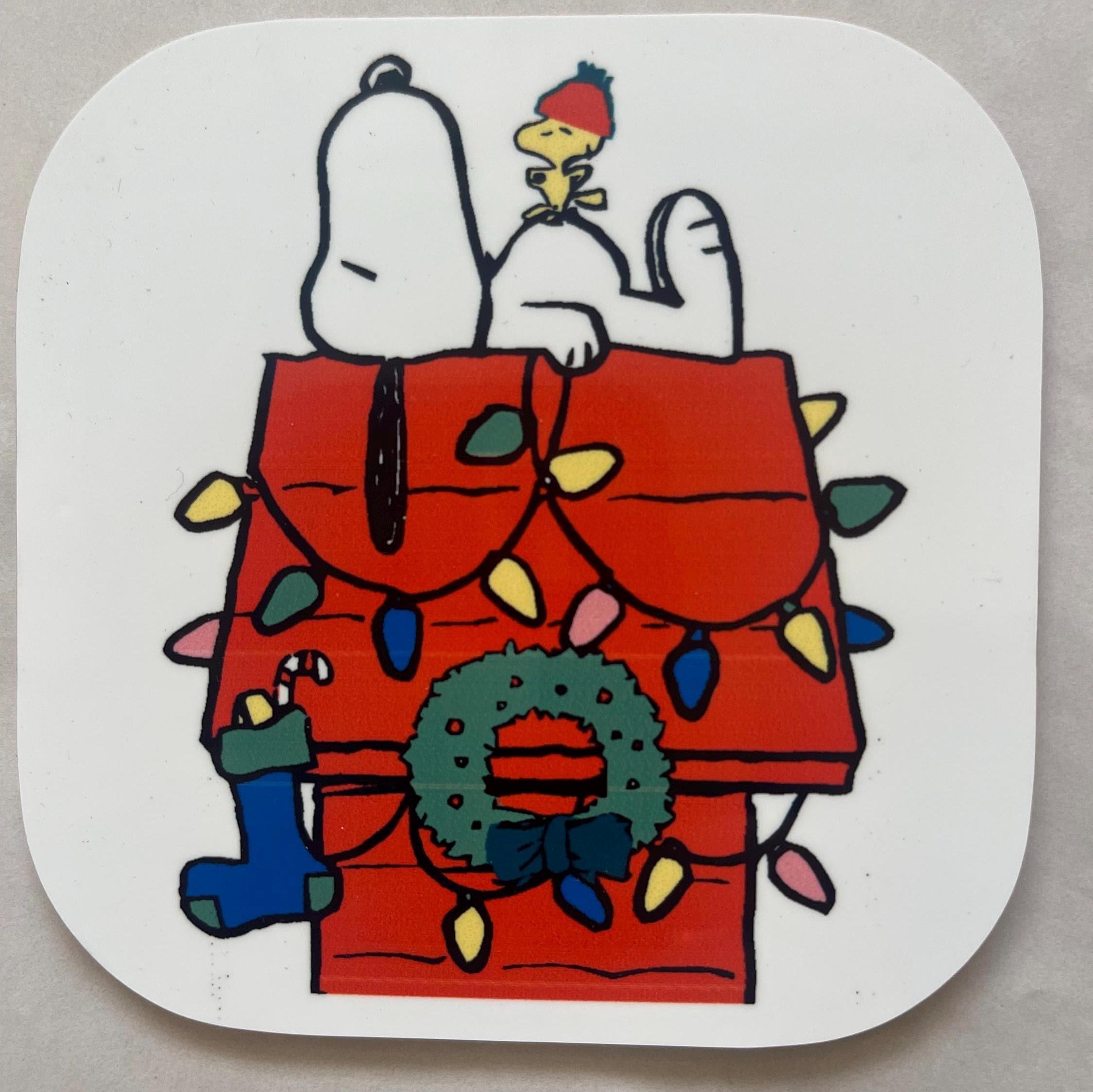 Snoopy Christmas Coasters - Etsy UK