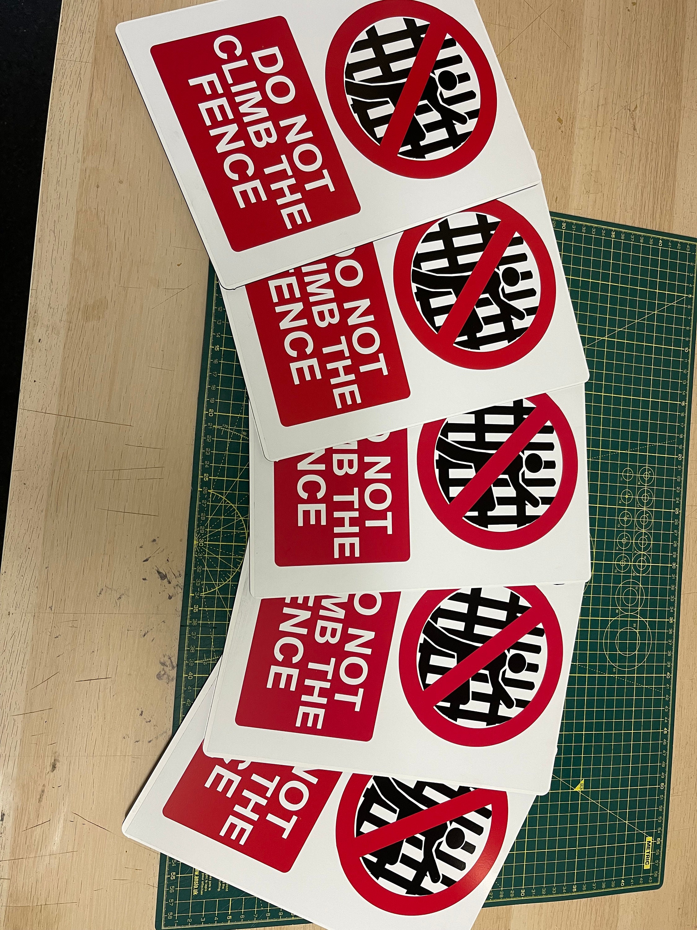 Do Not Climb Fence Sign - Etsy