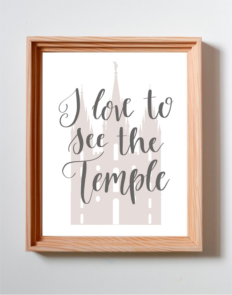 LDS Dallas Temple Art - Etsy