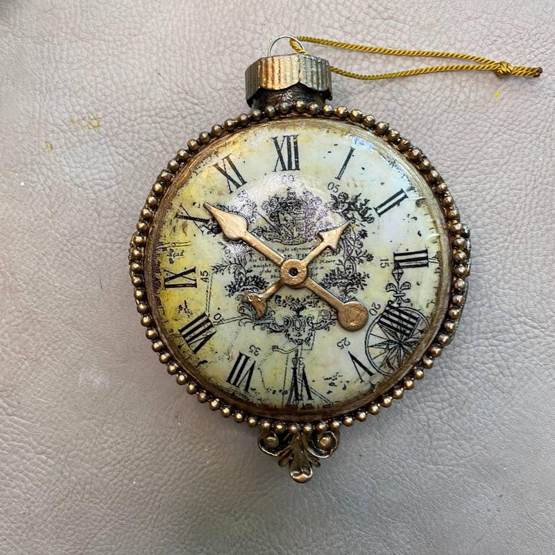 Clock Handmade With Decoupage - Etsy