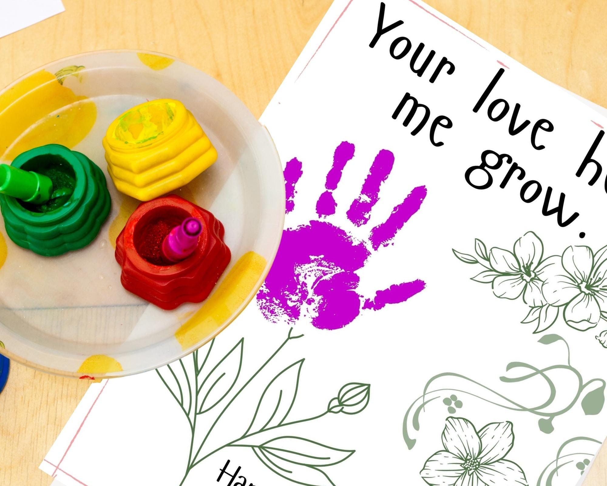 Mothers Day Printable | Child Handprint | Handprint Art | Arts and ...