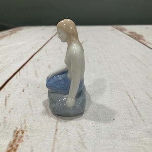 Vintage Little Mermaid Ceramic Porcelain Glazed Figurine - Etsy