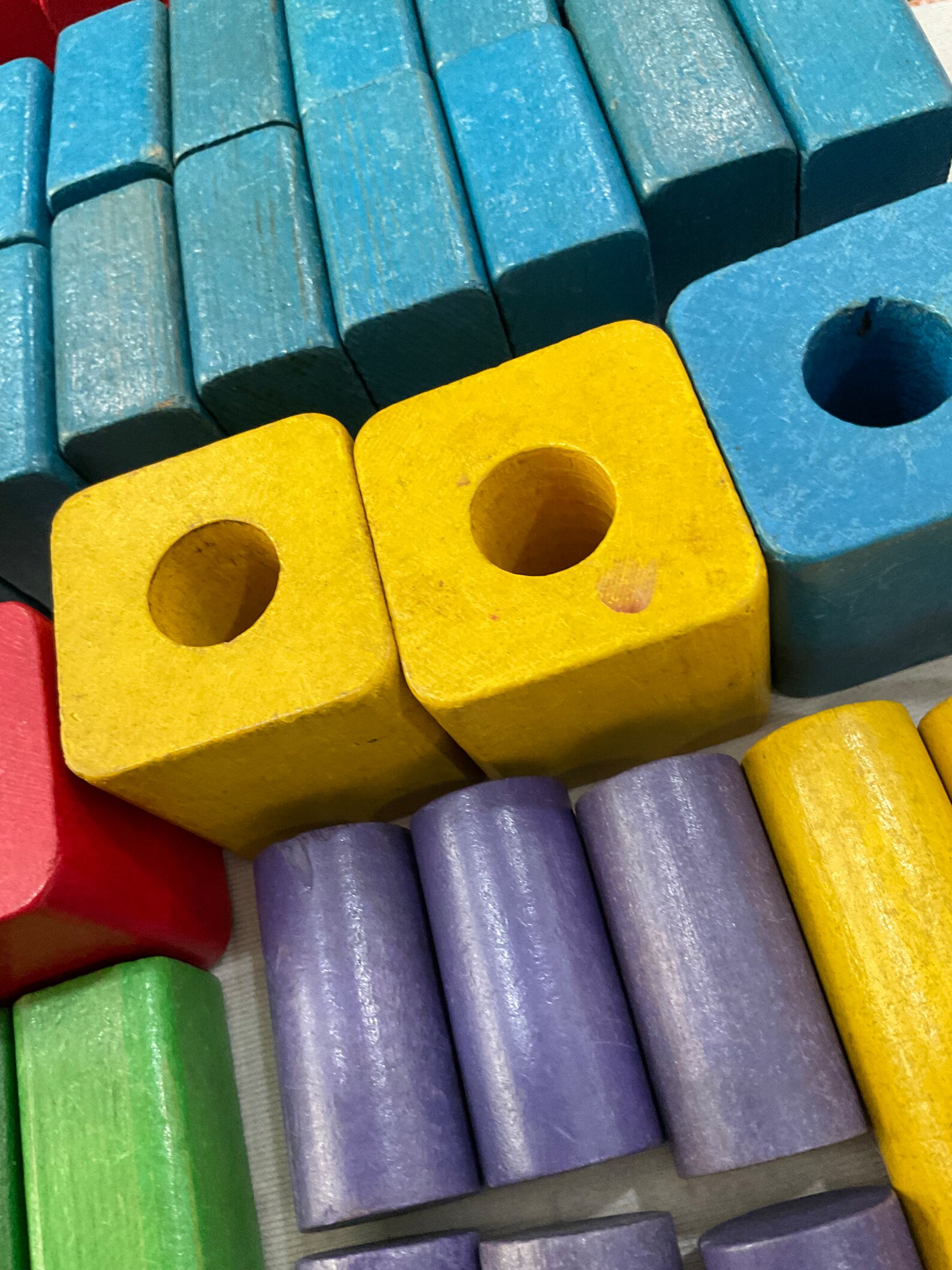 Vintage 72 Piece Playskool Wood Blocks - Etsy