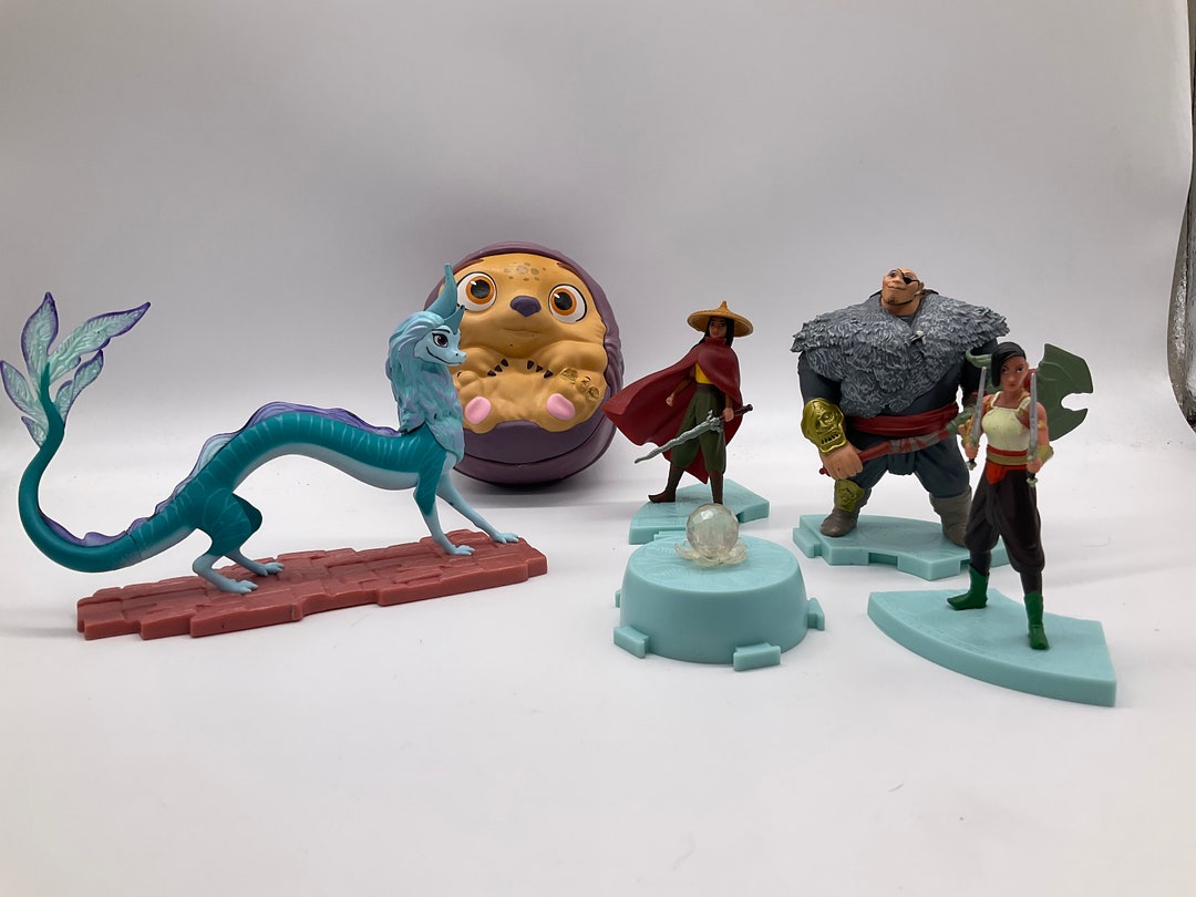 Disney Rays and the Last Dragon Figurines - Etsy