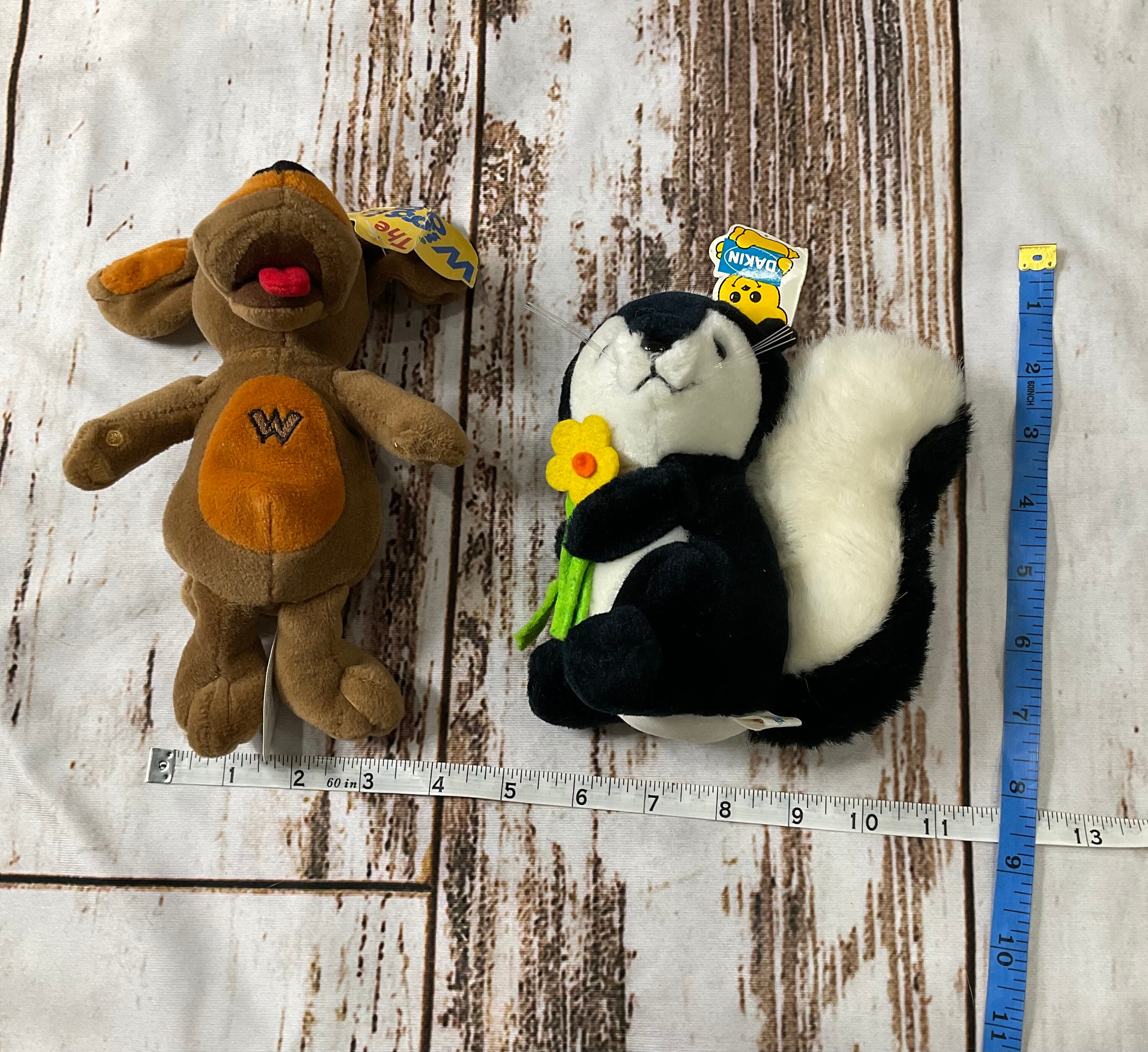 Vintage Wiggles Dog and Dakin Skunk - Etsy