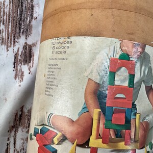 Vintage 72 Piece Playskool Wood Blocks - Etsy