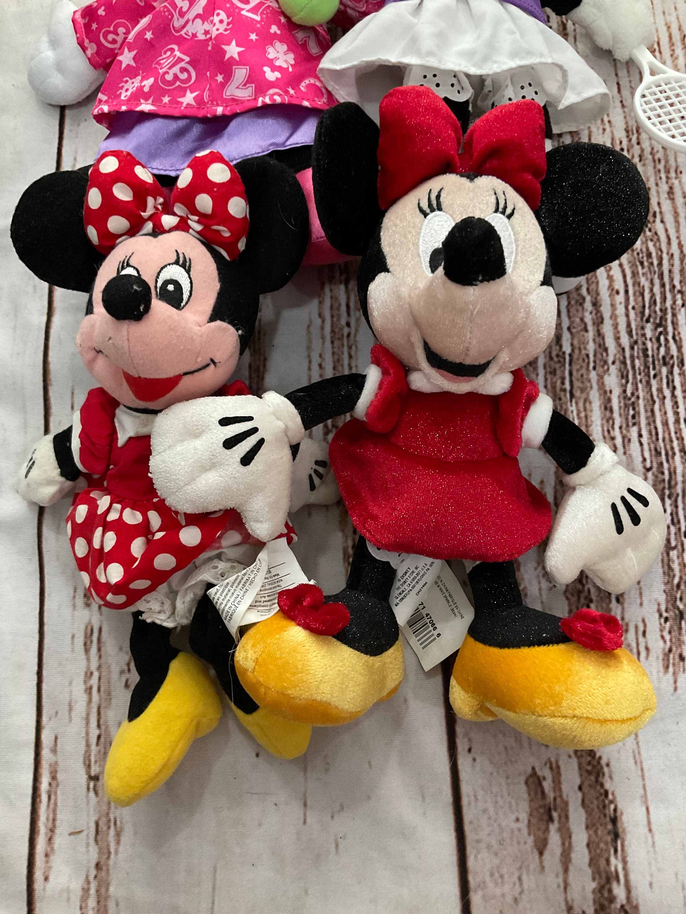 Four Minnie Mouse Plushies - Etsy