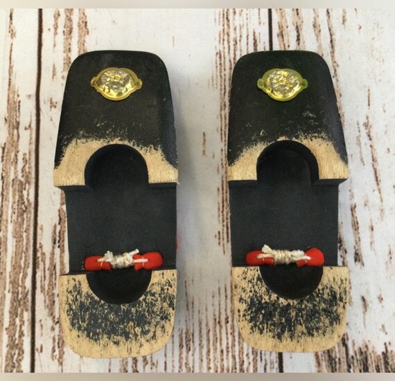 Vintage Japanese Wooden Clog - Gem