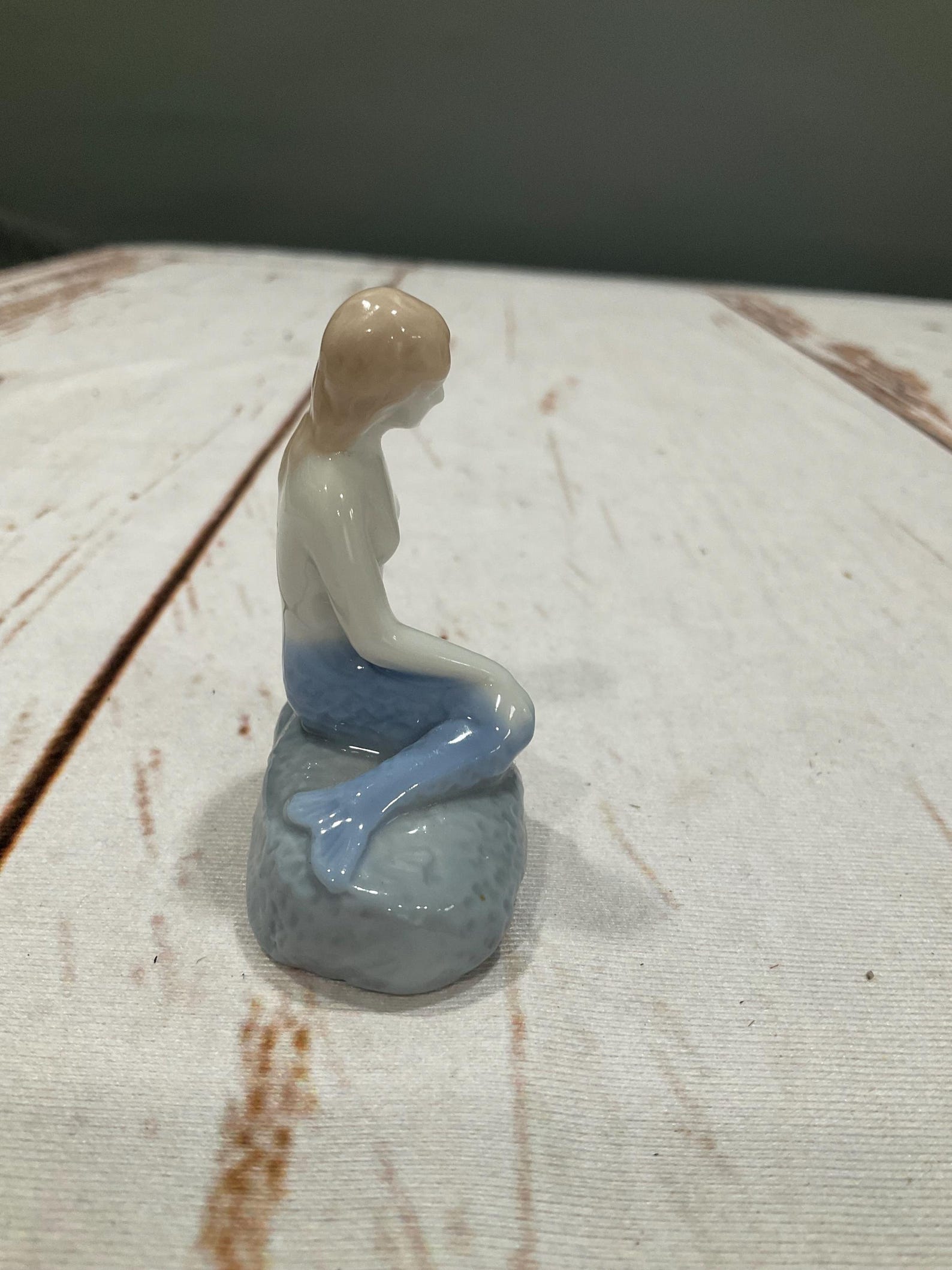 Vintage Little Mermaid Ceramic Porcelain Glazed Figurine - Etsy