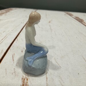 Vintage Little Mermaid Ceramic Porcelain Glazed Figurine - Etsy