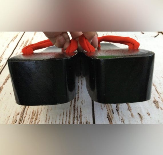 Vintage Japanese Wooden Clog - Gem