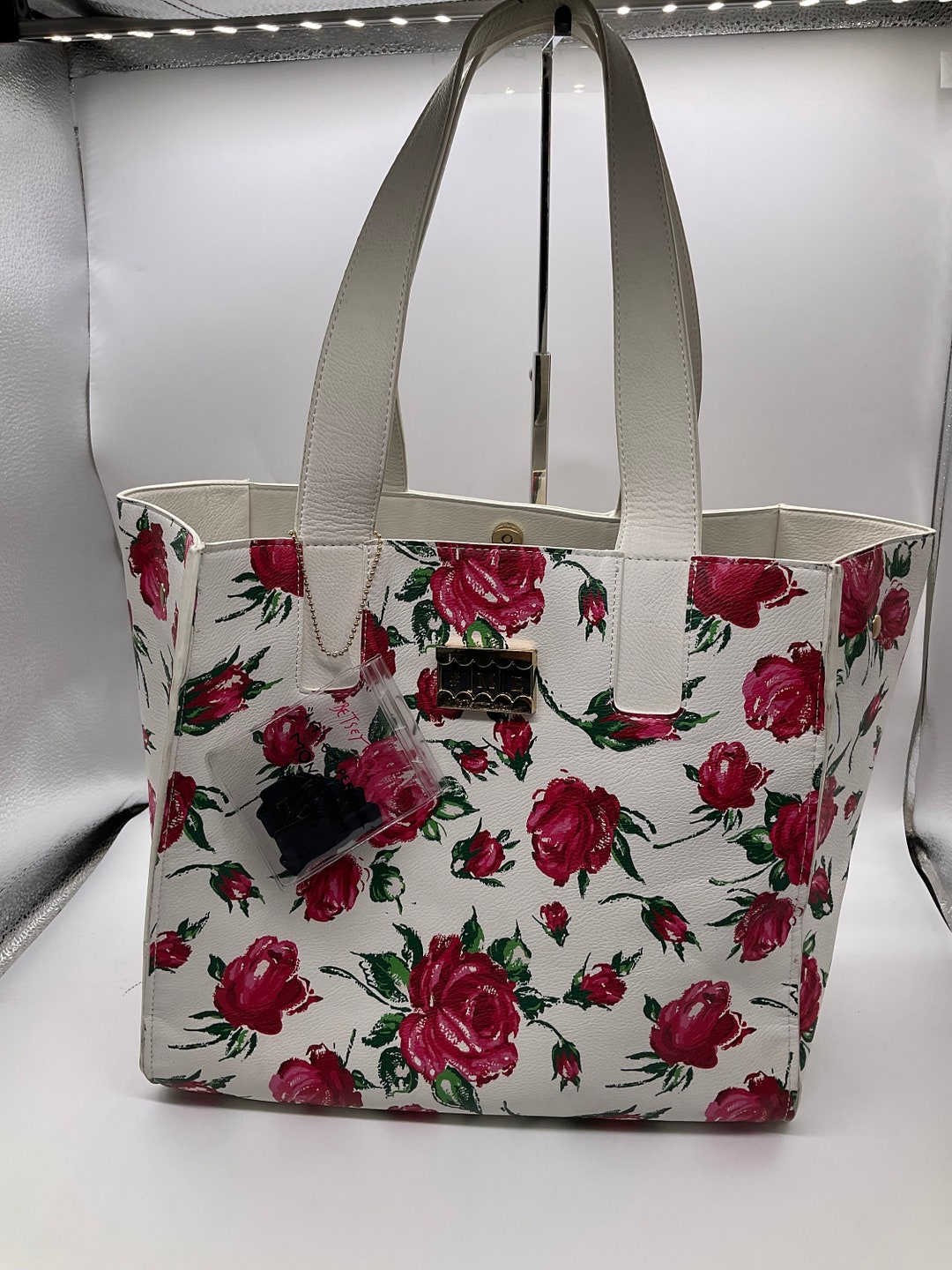 Betsey Johnson Extra Wide Monogrammed Rose Tote - Etsy