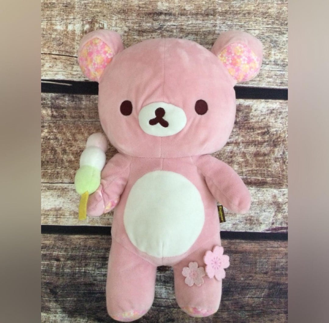 Rilakkuma San-x Pink Cherry Blossom Plush 16” - Etsy