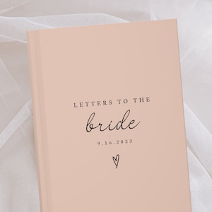 Letters to the Bride Notebook Dear Bride Journal Personalized Date ...