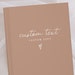 Personalized Notebook- Custom Text Notebook- Custom Logo Book- Custom ...