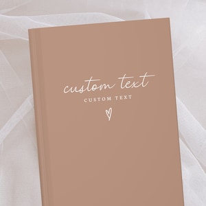 Personalized Notebook- Custom Text Notebook- Custom Logo Book- Custom ...
