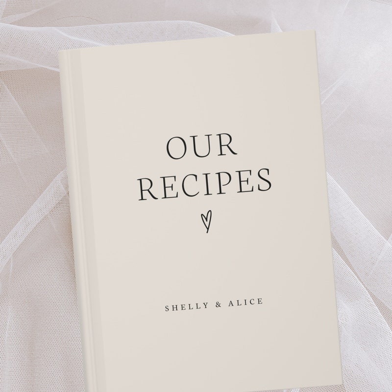 Personalized Recipe Book - Etsy