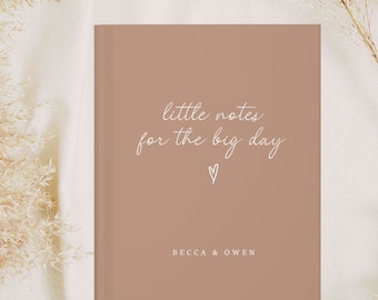 Little Notes for the Big Day, Personalized, 5 X 7 Wedding Notebook ...