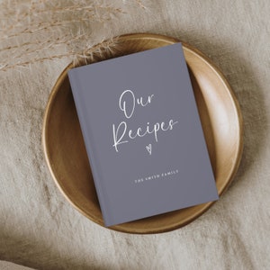 Personalized Recipe Book- Custom Cookbook- Personalized Name Our ...