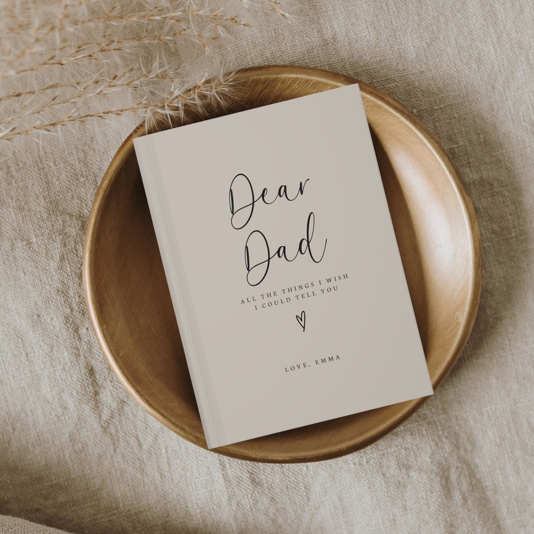 Letters to My Dad Notebook- Loss of Father Grief Journal- Dad Memorial ...