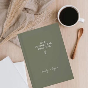 Personalized Couple Notebook- Custom Paper Anniversary Gift- Our First ...