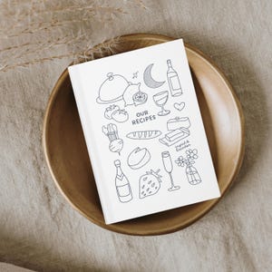 Personalized Recipe Book- Custom Name Cookbook- Cute Our Recipes ...