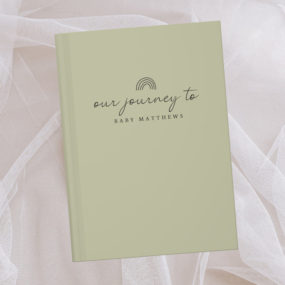 Our Journey to Baby Notebook- Rainbow Baby Journal- IVF Baby Notebook ...