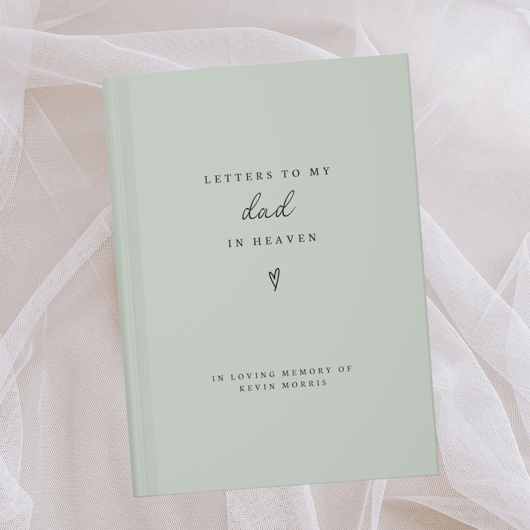Letters to My Dad in Heaven Notebook- Loss of Father Grief Journal- Dad ...