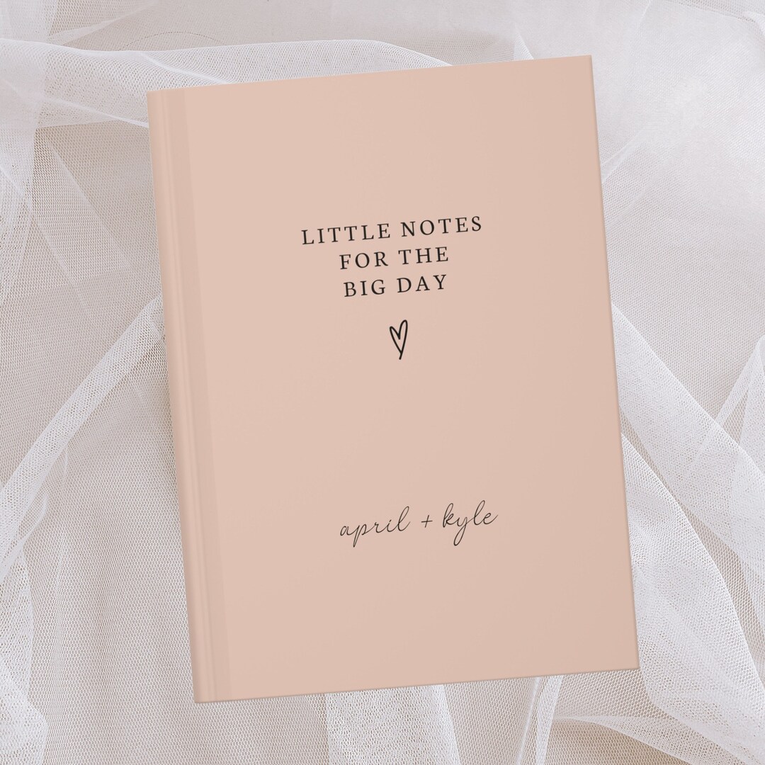 Wedding Notebook- Little Notes for the Big Day- Engagement Gift- Bride ...