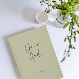 Dear God Personalized Prayer Journal- Custom Prayer Notebook- Christian ...