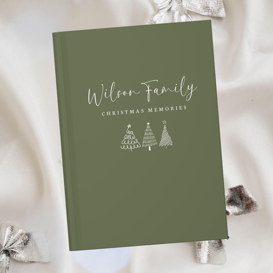 Christmas Memories Custom Book Family Tradition Keepsake Memory Book ...