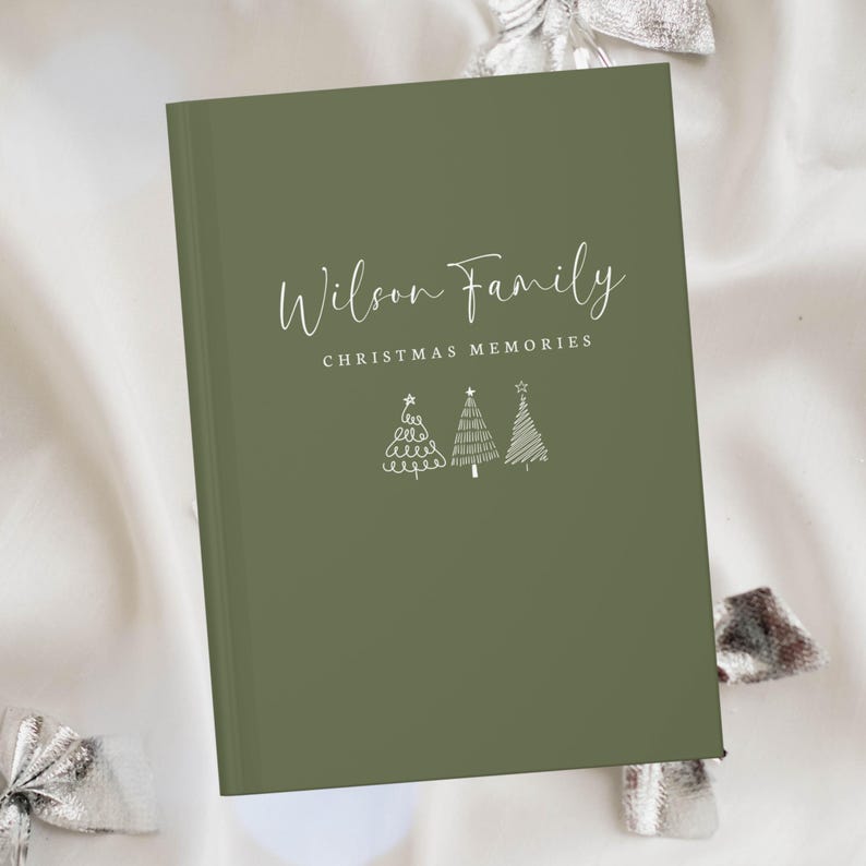 Christmas Memories Custom Book Family Tradition Keepsake Memory Book ...