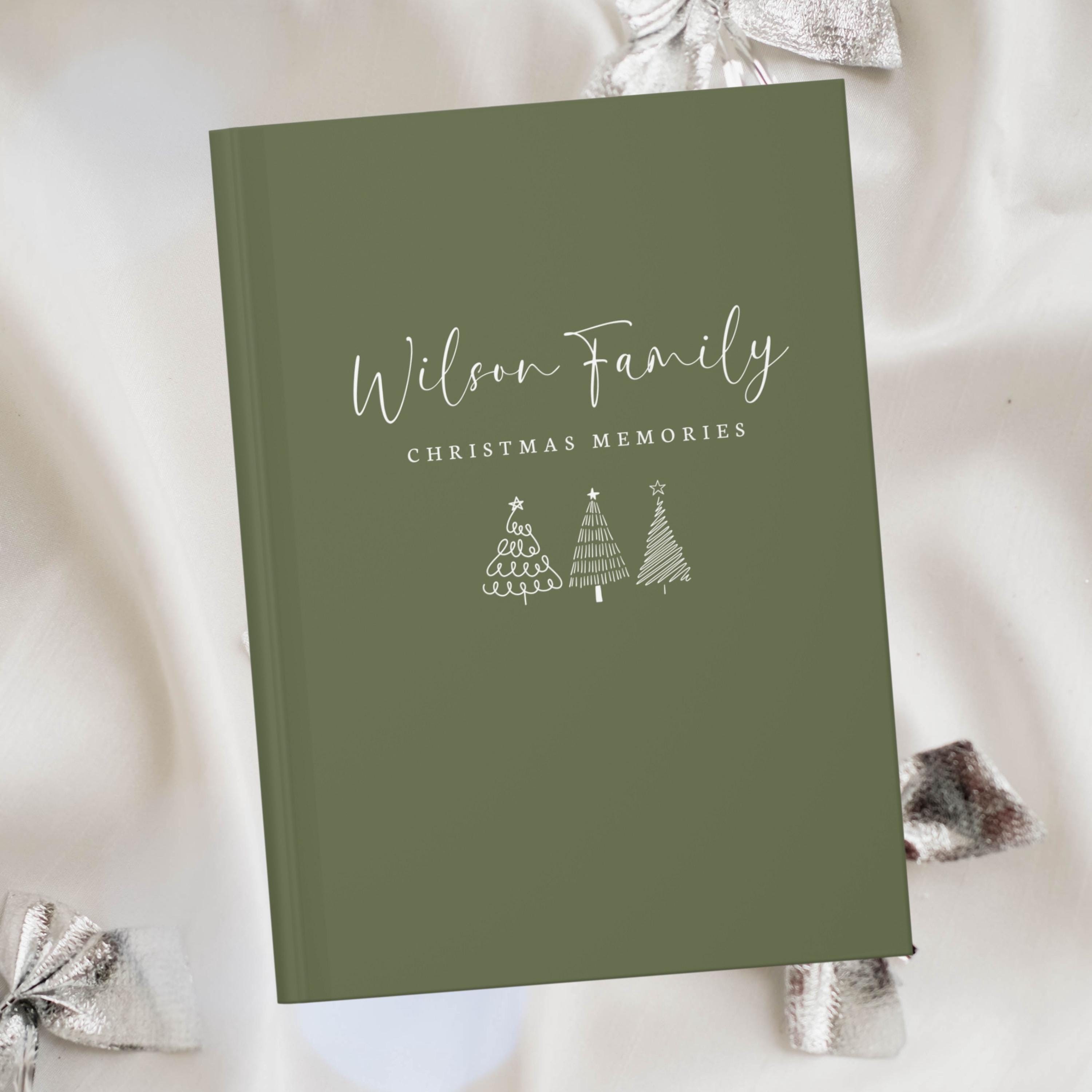 Christmas Memories Custom Book Family Tradition Keepsake Memory Book ...