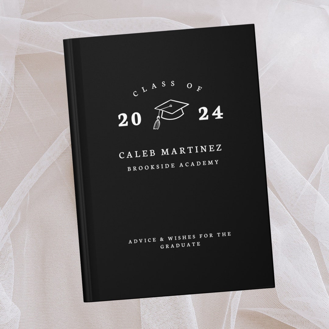 Graduation Party Custom Guest Book- Personalized Class of 2025 Grad ...