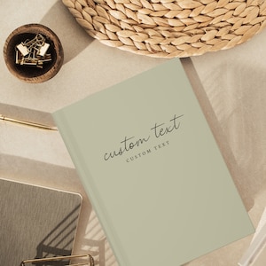 Personalized Notebook- Custom Text Notebook- Custom Logo Book- Custom ...