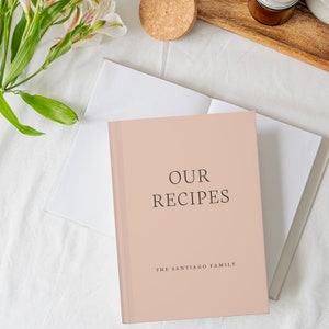 Personalized Recipe Book- Custom Cookbook- Personalized Name Our ...